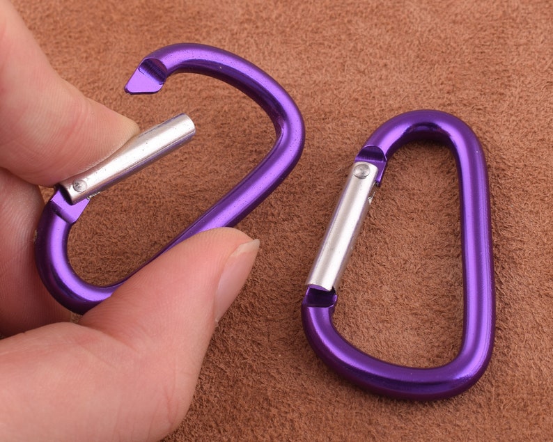 Carabiner Camp Snap Hook 4018mm Purple Carabiner Clip - Etsy