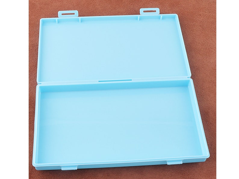 Blue Plastic Boxpersonal Storage Box Containermask Box - Etsy