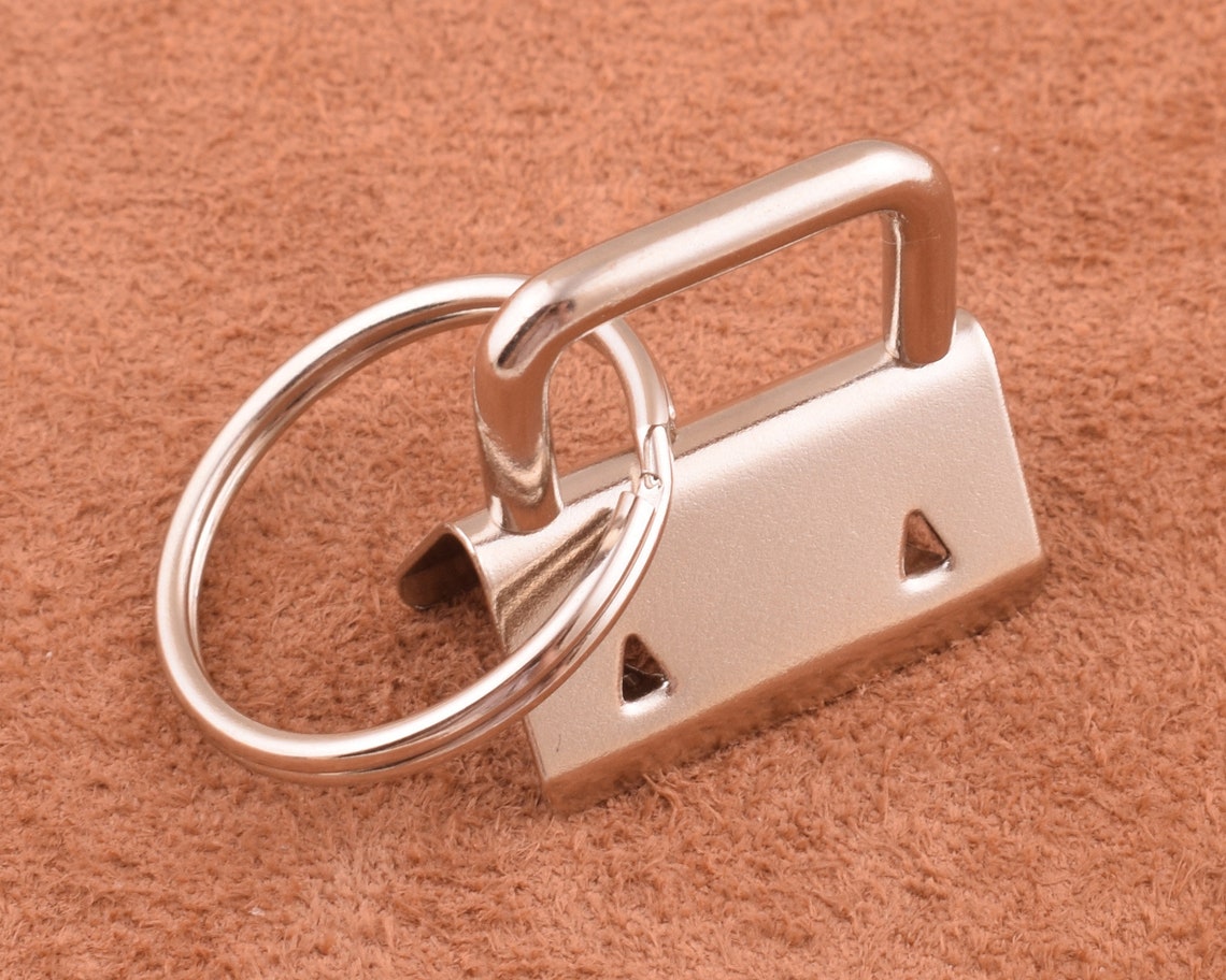 Key Fob Hardware 1 Inch Silver 10 Setskey Fob Hardware With - Etsy