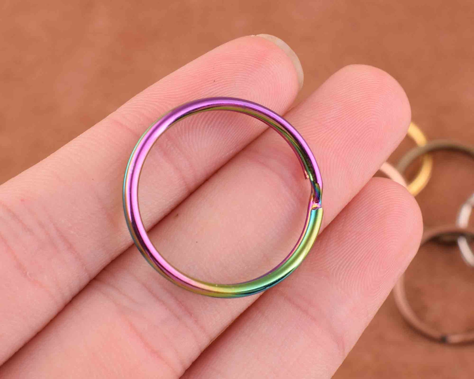 Double Split Rings1 Inch Key Rings Jump Rings Double Loops | Etsy