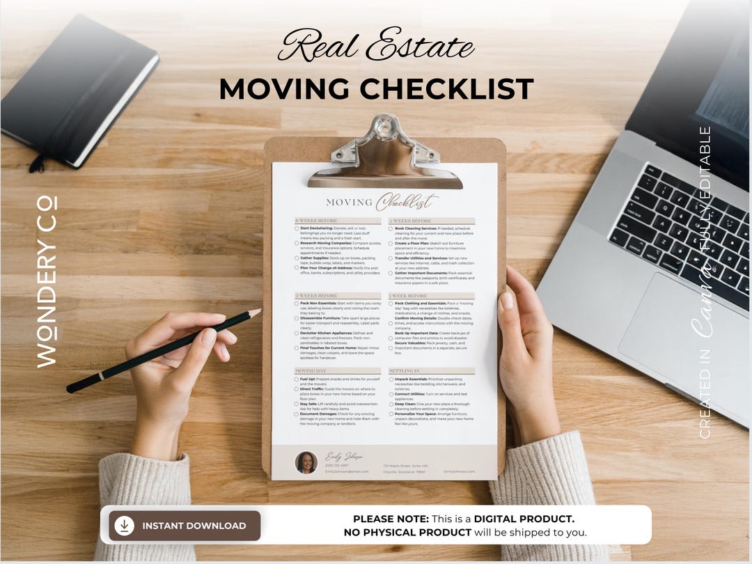 Smart Moving Organizer for Real Estate: Simplify Your Relocation ...