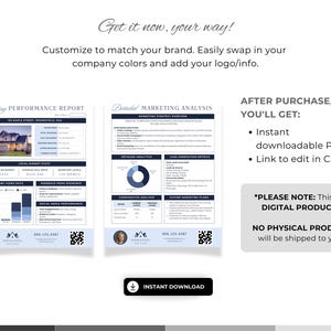 Real Estate Listing Report, Realtor Listing Performance Report Flyer ...