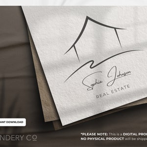 Premade Editable Real Estate Logo Design, Real Estate Business Card ...