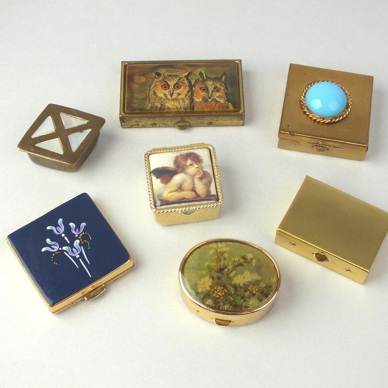 Old Pill Box - Etsy