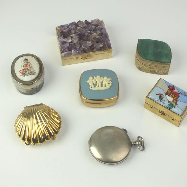 Old Pill Box - Etsy