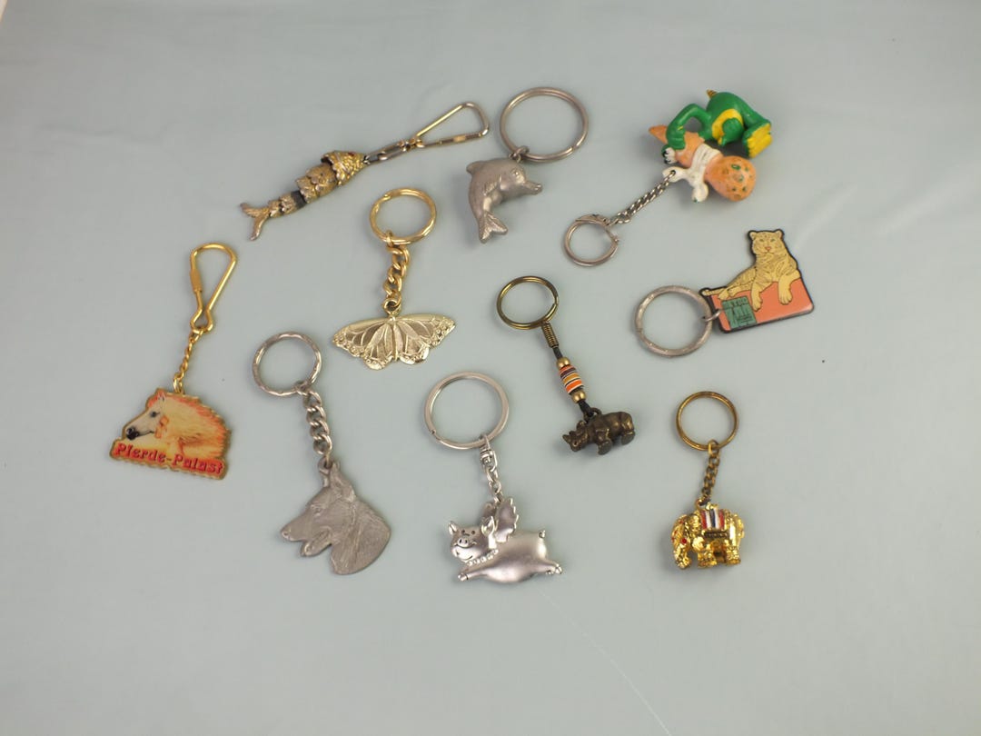 Vintage Keychain Animals, Small Souvenir 80s, Gift Women, Gift Men ...