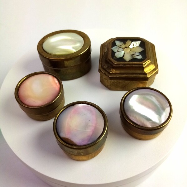 Mother of Pearl Pill Box - Etsy UK