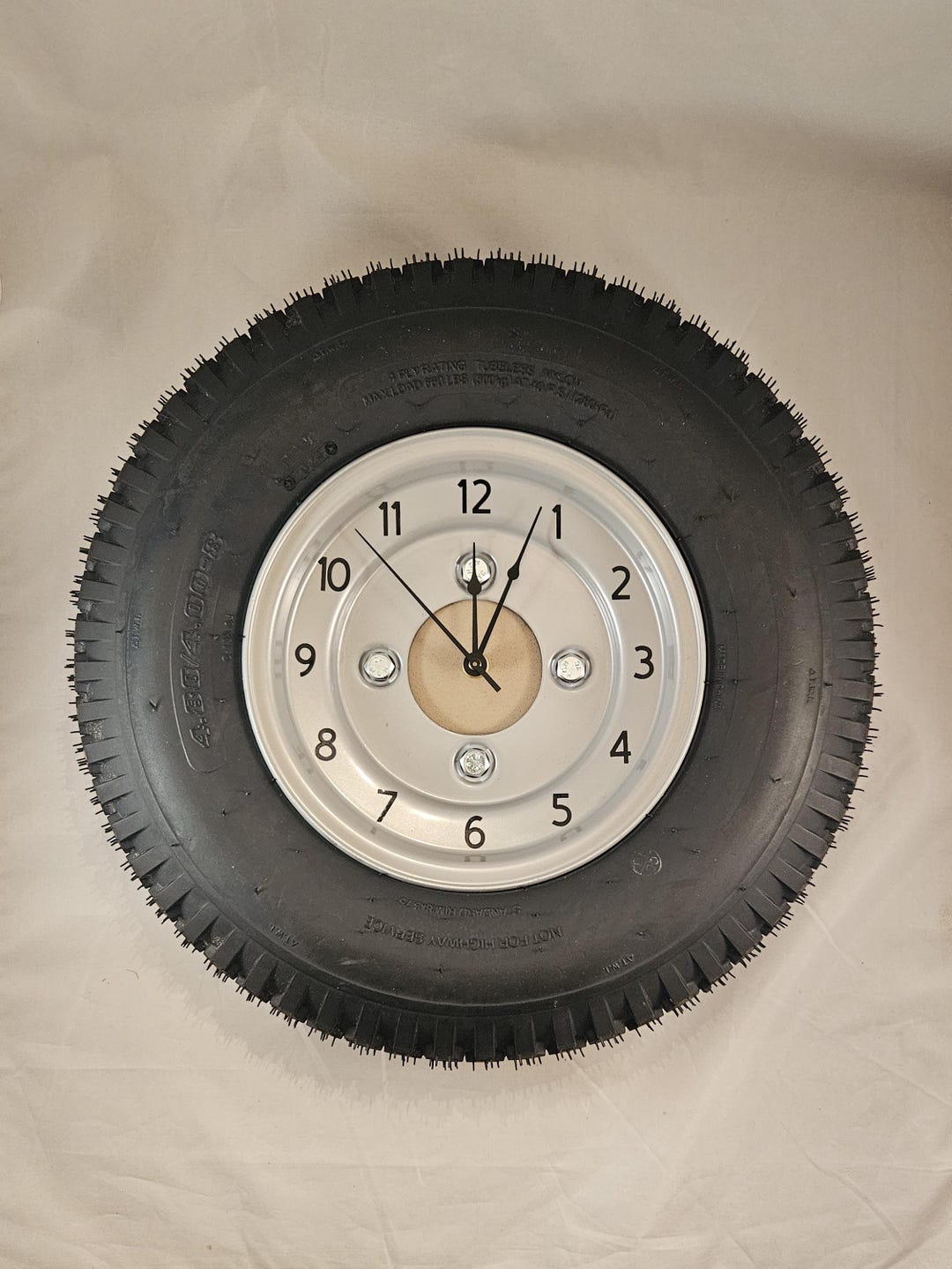 Tire Clock Tan Detail - Etsy