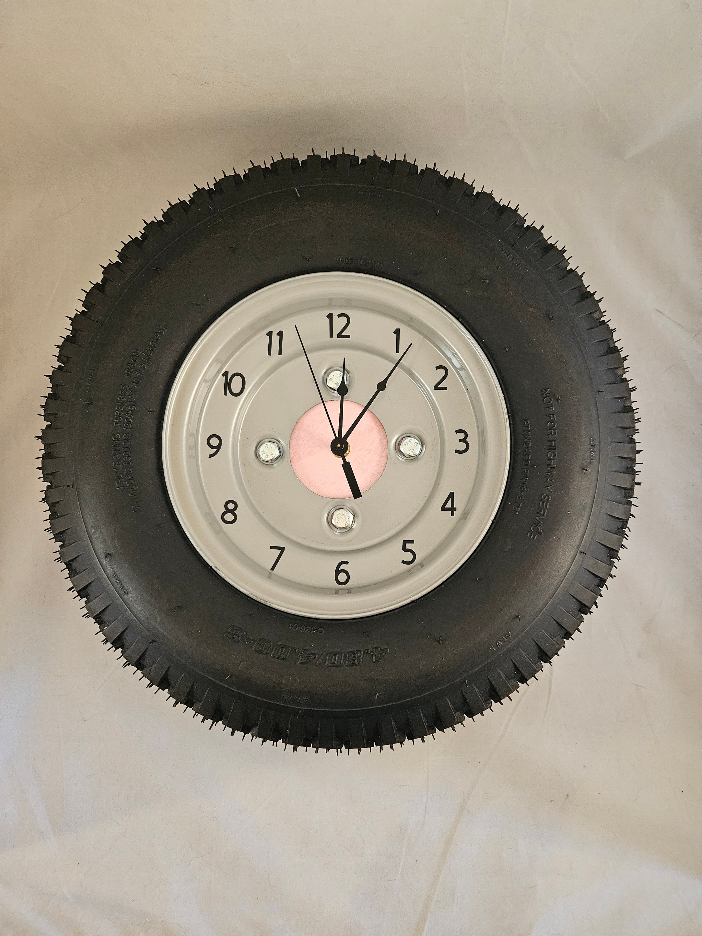 Tire Clock Pink Detail - Etsy