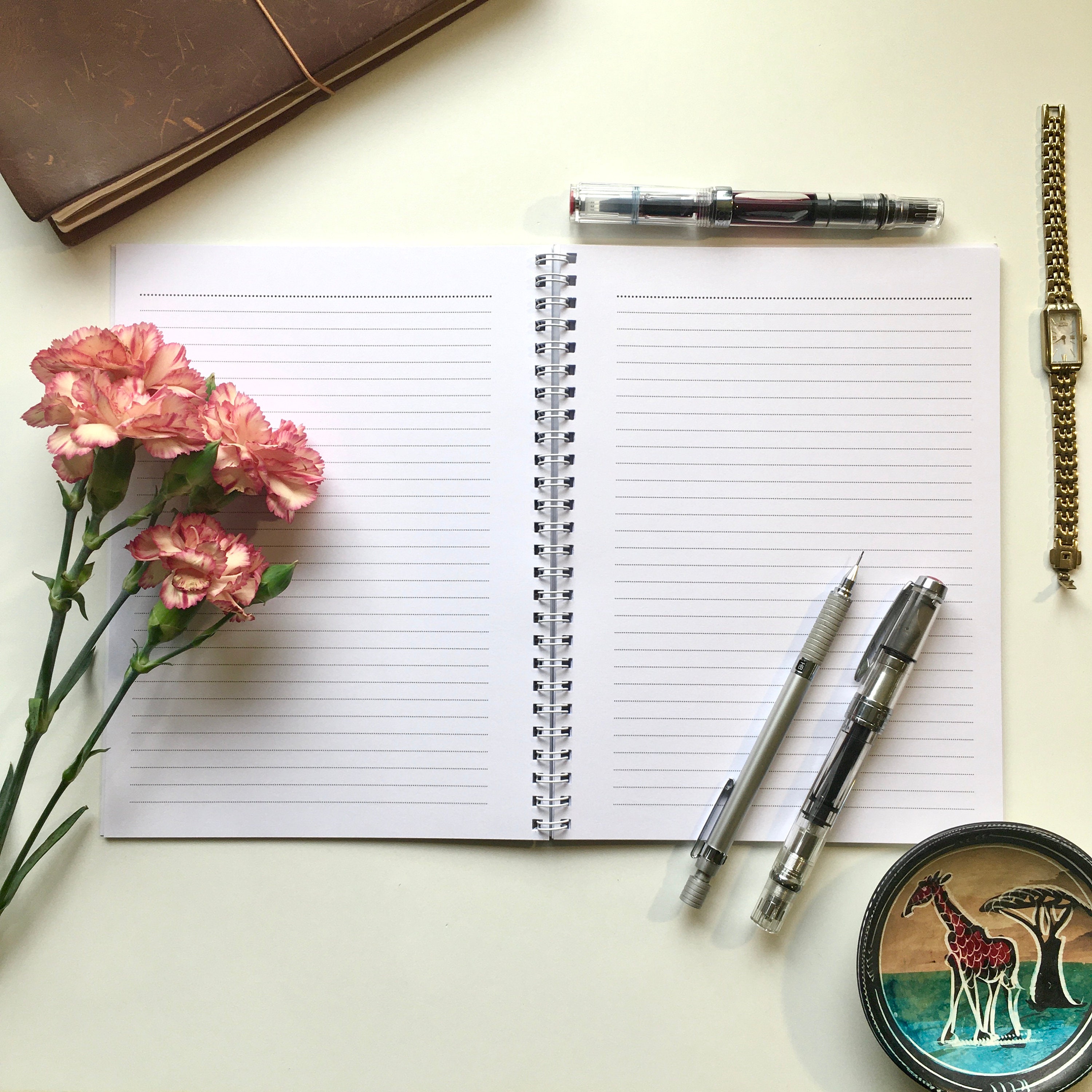 Pineapple Green Cheek Conure Spiral Bound Notebook Journal Diary Parrot ...