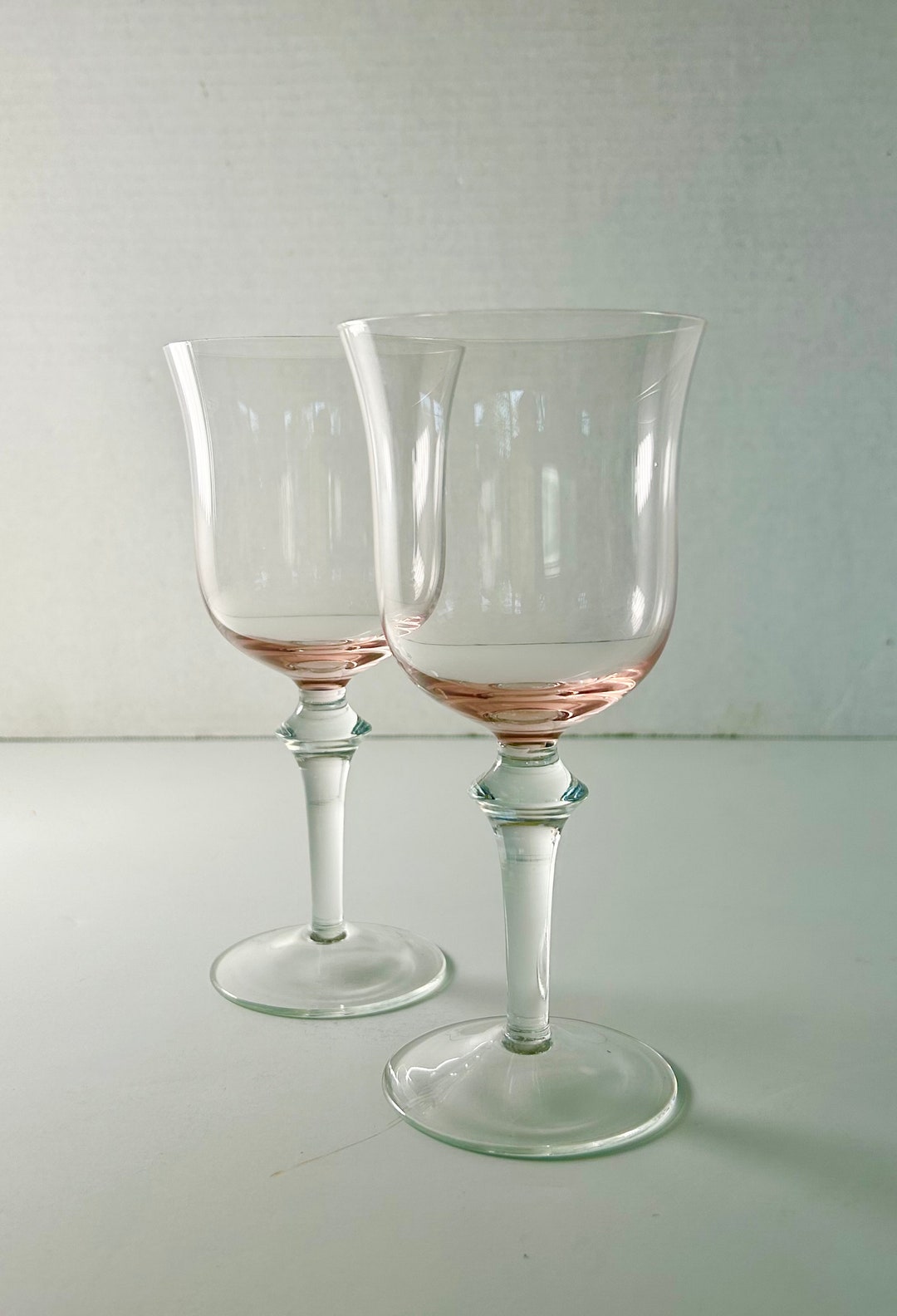 Denby Aurora Rose Tall Water Goblets Set of 2 - Etsy