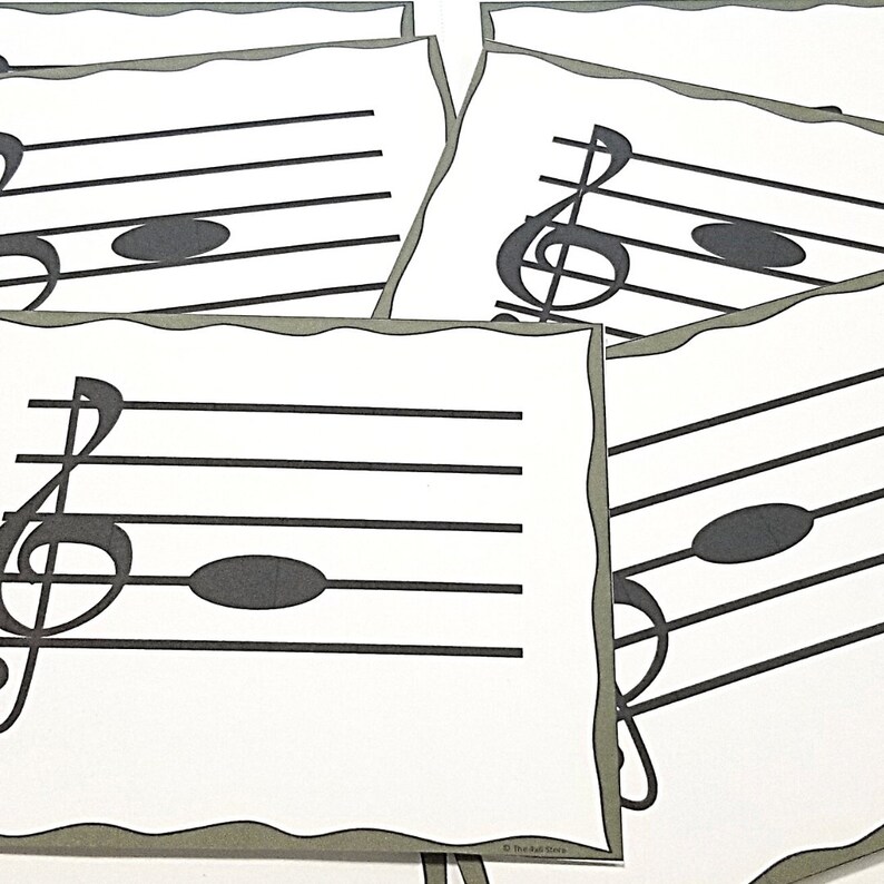 Digital: Treble Clef Music Note Name Matching Game and Flash - Etsy