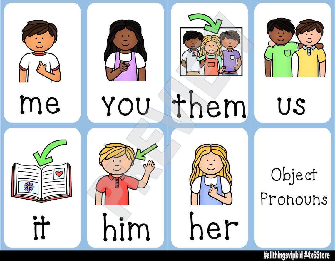 DIGITAL: Online ESL Pronoun and Possessive Adjective Reference - Etsy