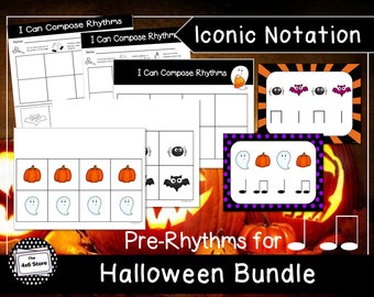 Pre Rhythm iconic Notation Cards & Composition Activity : - Etsy