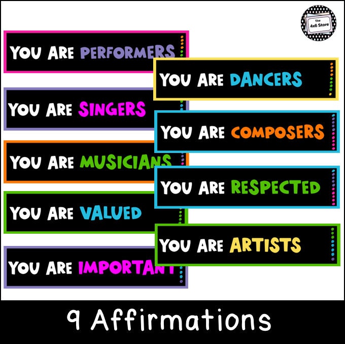 Music Affirmation "when You Enter... You Are..." Posters for Bulletin ...