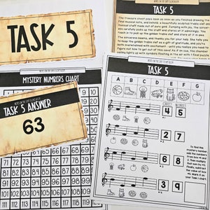 Notes on the Treble Clef Music Class Escape Room Low to No Prep ...