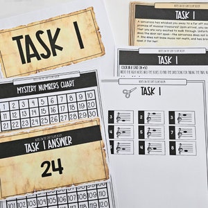 Notes on the Treble Clef Music Class Escape Room Low to No Prep ...