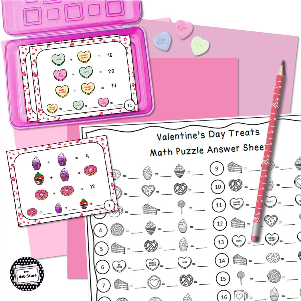 Valentine's Day Logic Puzzle Brain Teaser Enrichment - Etsy