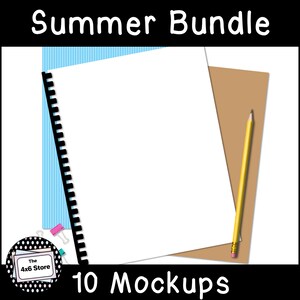 Summer Bundle Product Mockups for Covers and Social Media - Etsy