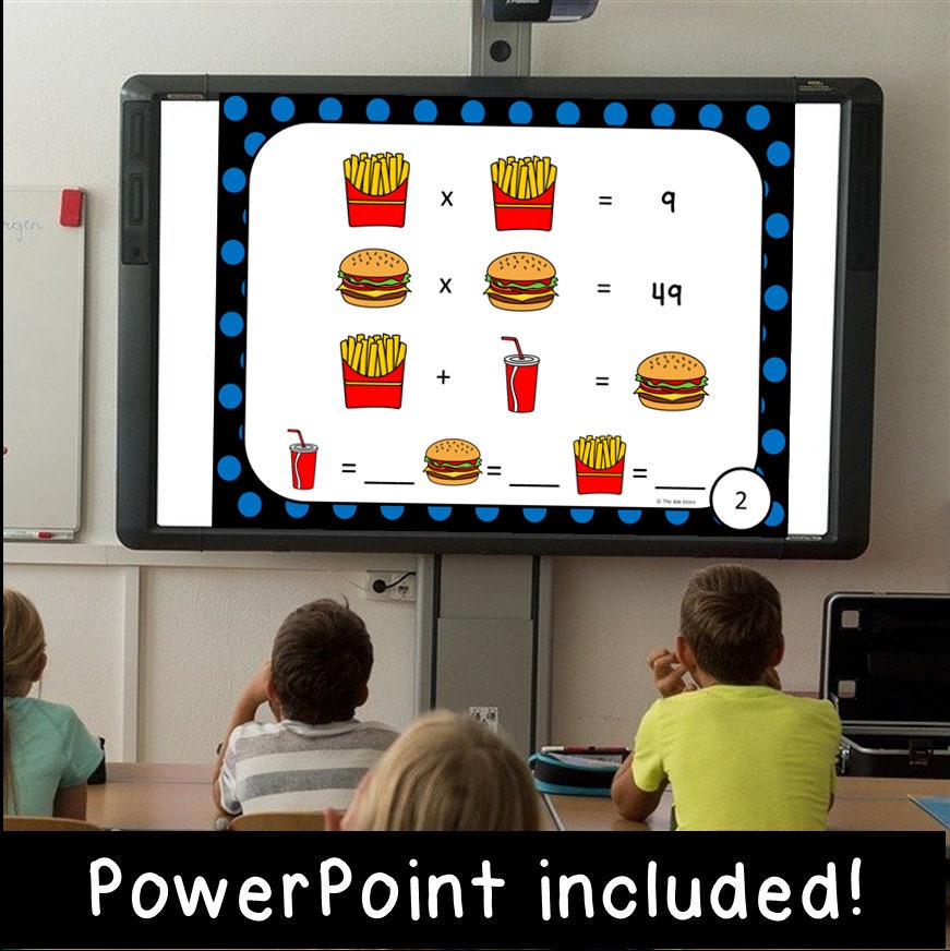 Digital: Junk Food Math Logic Puzzle Enrichment Activity Mixed ...