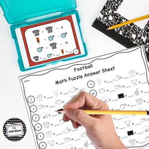 Football Multiplication Logic Puzzle Brain Teaser Enrichment Activity ...