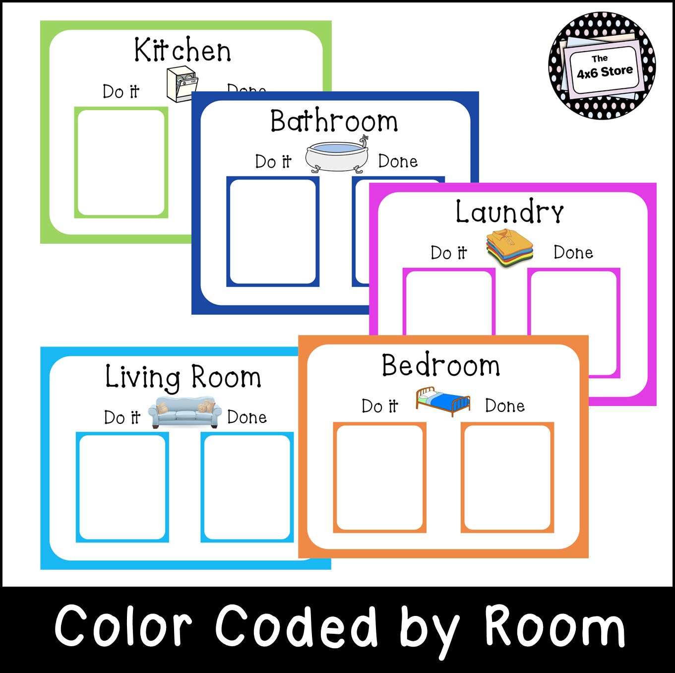 Picture Cleaning Charts and Task Cards for Kids *digital* - Etsy