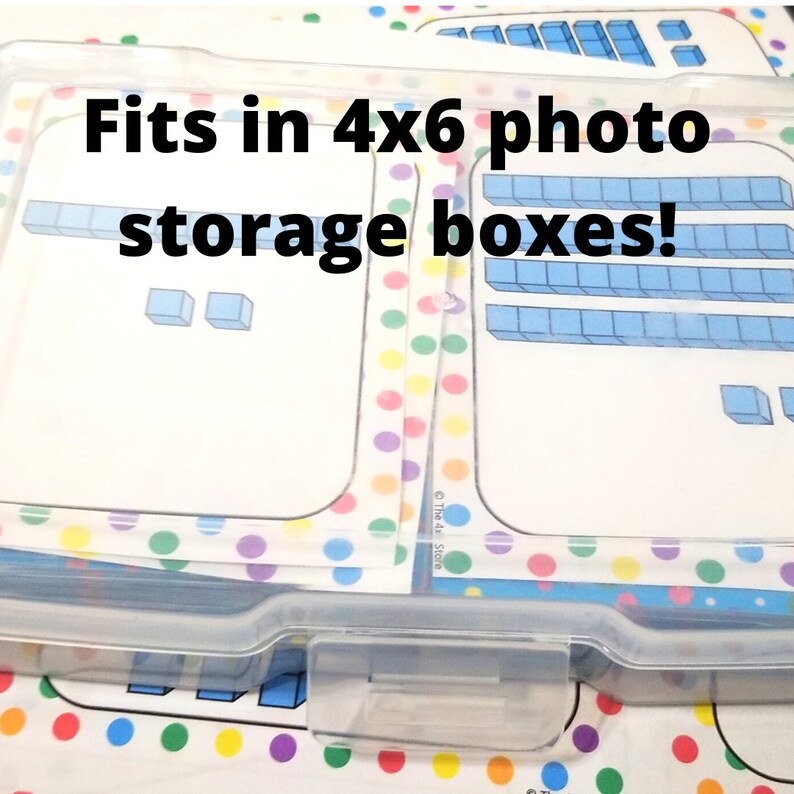 Digital: Base 10 Blocks Place Value to 100 Printable Flash - Etsy