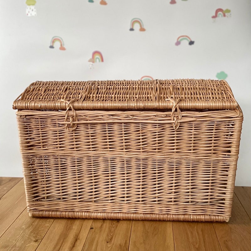 Wicker Blanket Chest - Etsy
