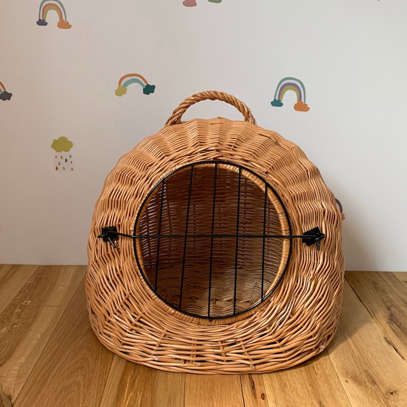Wicker Cat House - Etsy