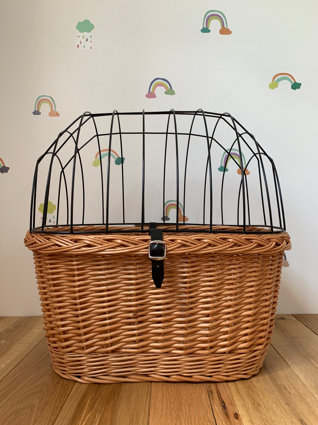 Cat Wicker Bicycle Basket, Dog Bicycle Basket, Cat Carrier Basket, Bike ...