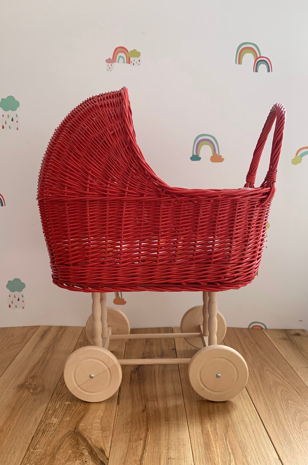 Tall WICKER PRAM | Doll Pram | Wicker Doll Pram UK |baby Doll Pram ...