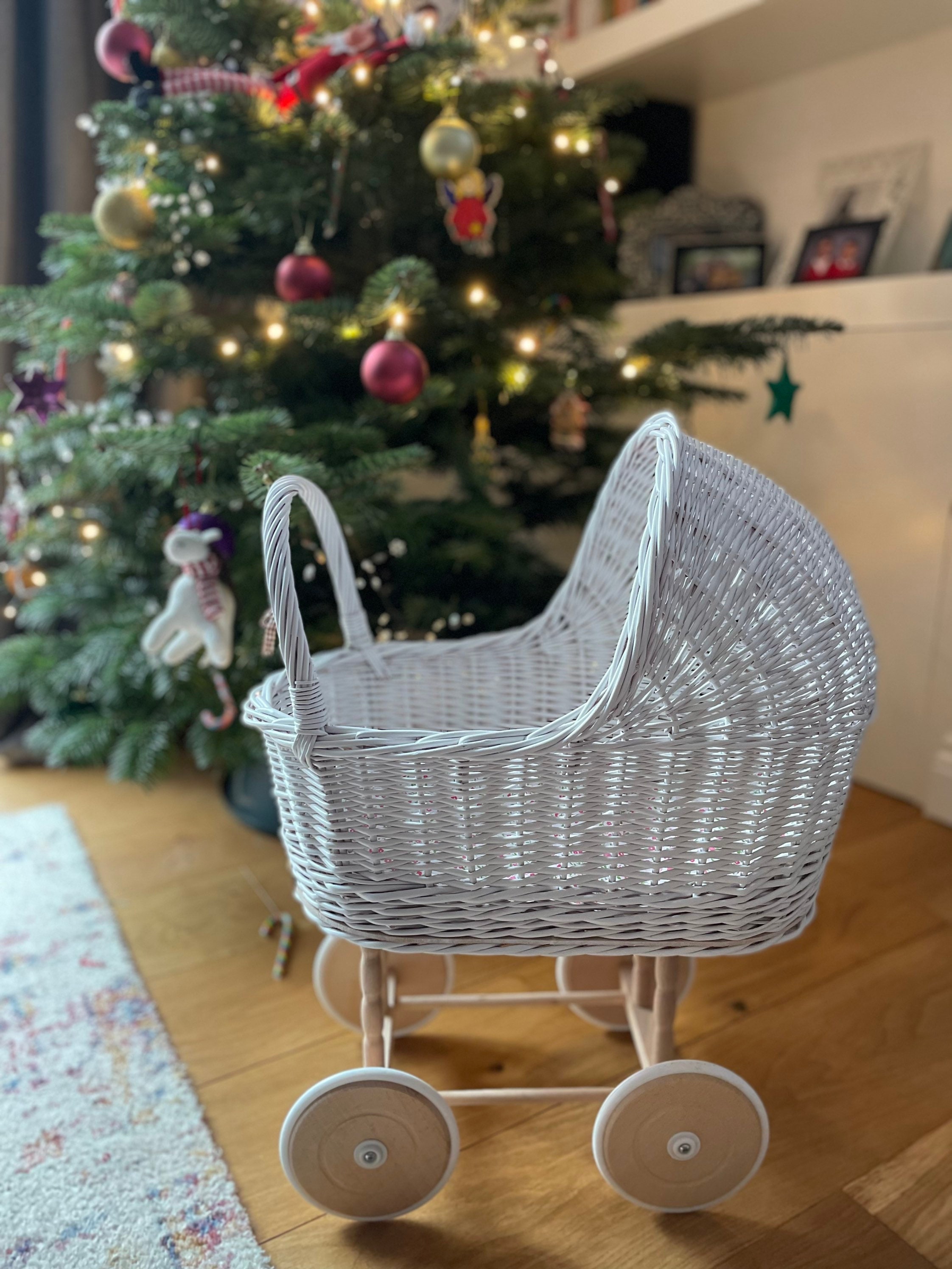 Tall WICKER PRAM | Doll Pram | Wicker Doll Pram UK |baby Doll Pram ...