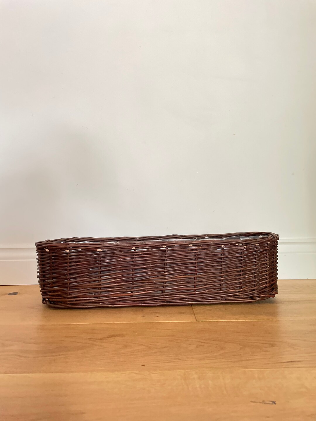 Wicker Long Planter , Plant Pot, Balcony Pot. - Etsy