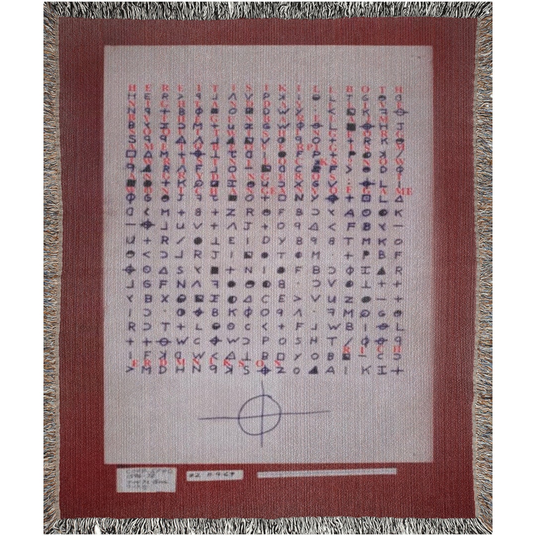 Zodiac Killer Codex True Crime Wall Art Poster Woven Blanket Weaving - Etsy