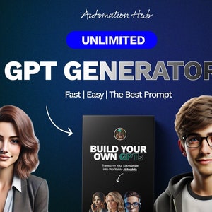 Create Custom AI Chatgpt Prompts - Unlimited GPT Generator - Etsy