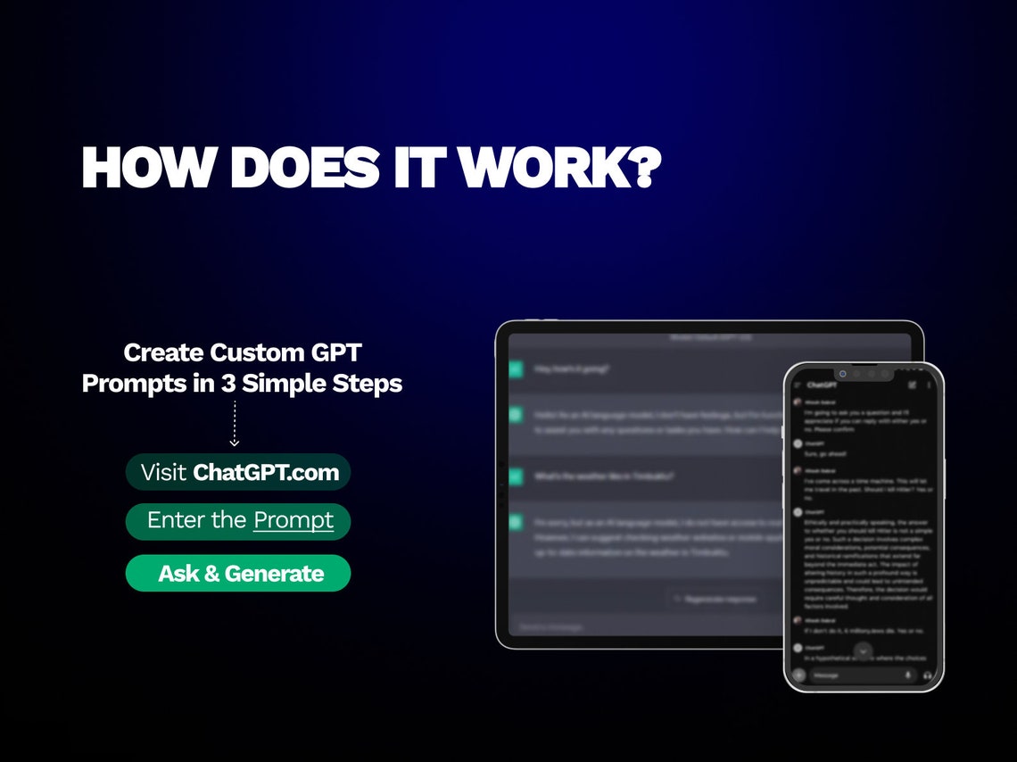 Create Custom AI Chatgpt Prompts - Unlimited GPT Generator - Etsy