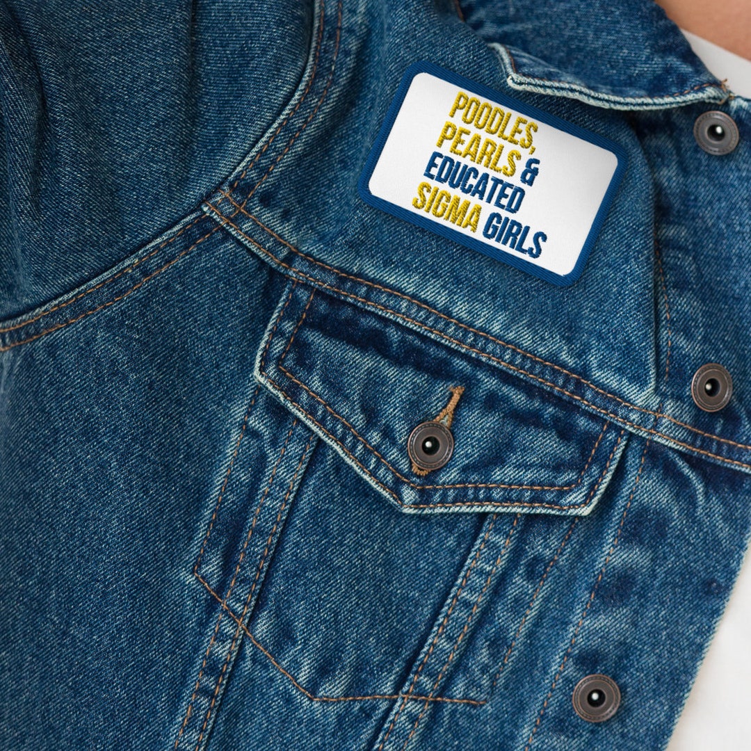 Sigma Gamma Rho / Sgrho Patch / Embroidered Patch / Poodles / Pearls ...