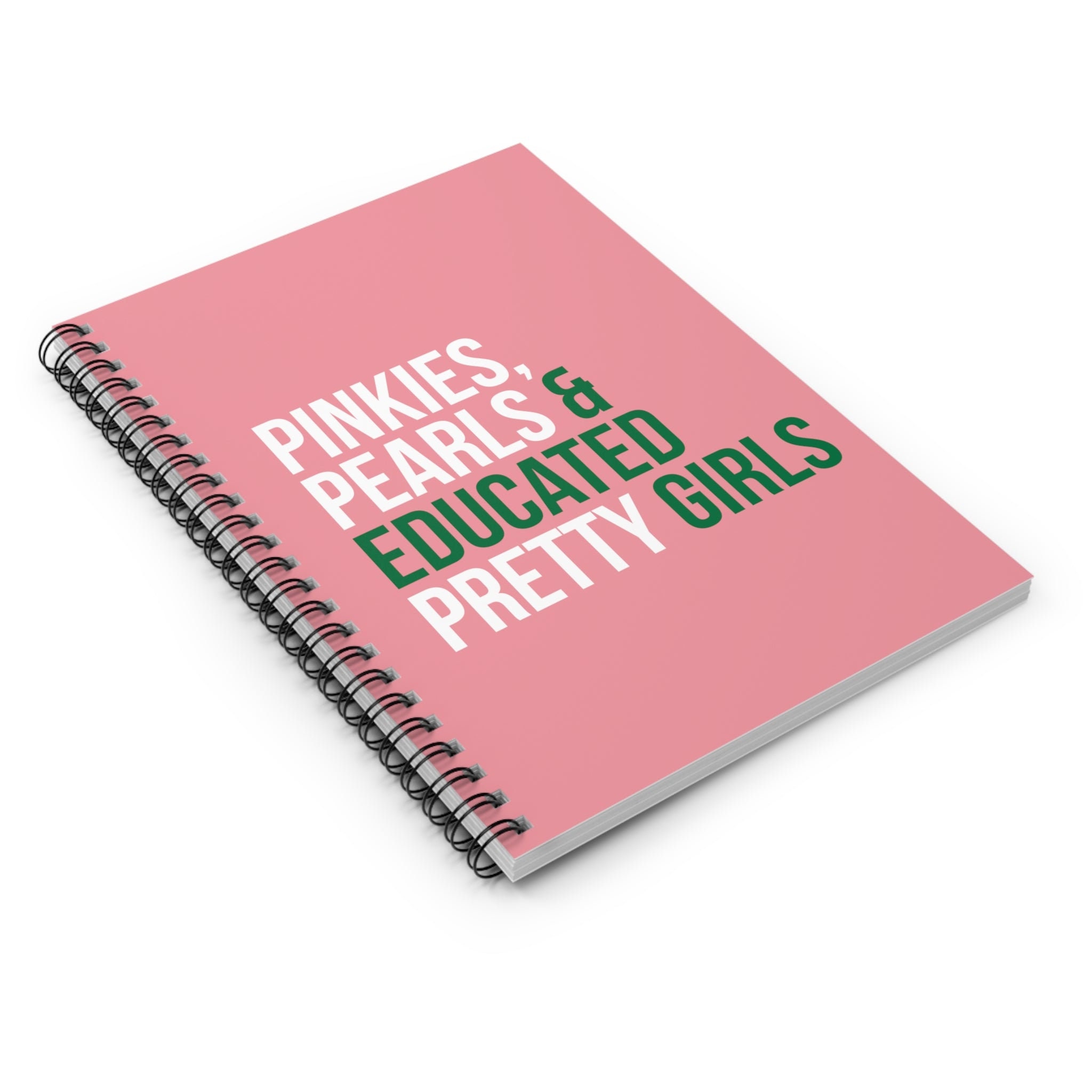 AKA Spiral Notebook / Pinkies /pearls / Educated Pretty Girls / Pink ...