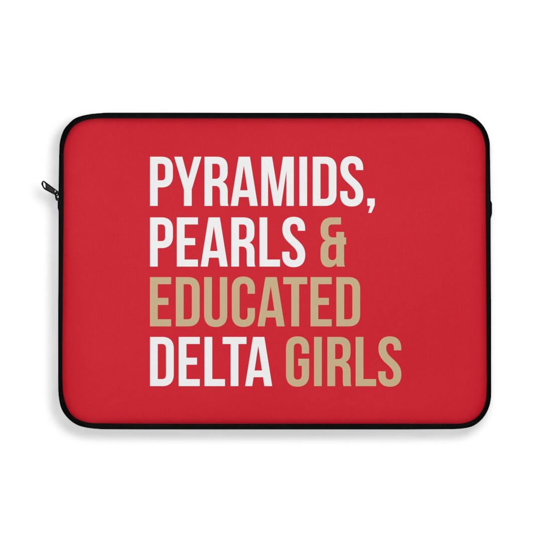 Delta Sigma Theta / Laptop Sleeve / Pyramids / Delta Sigma Theta Gift ...