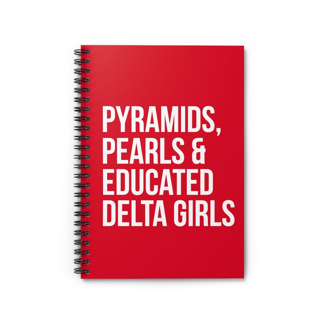 Delta Sigma Theta / Spiral Notebook / Pyramids / Delta Sigma Theta Gift ...