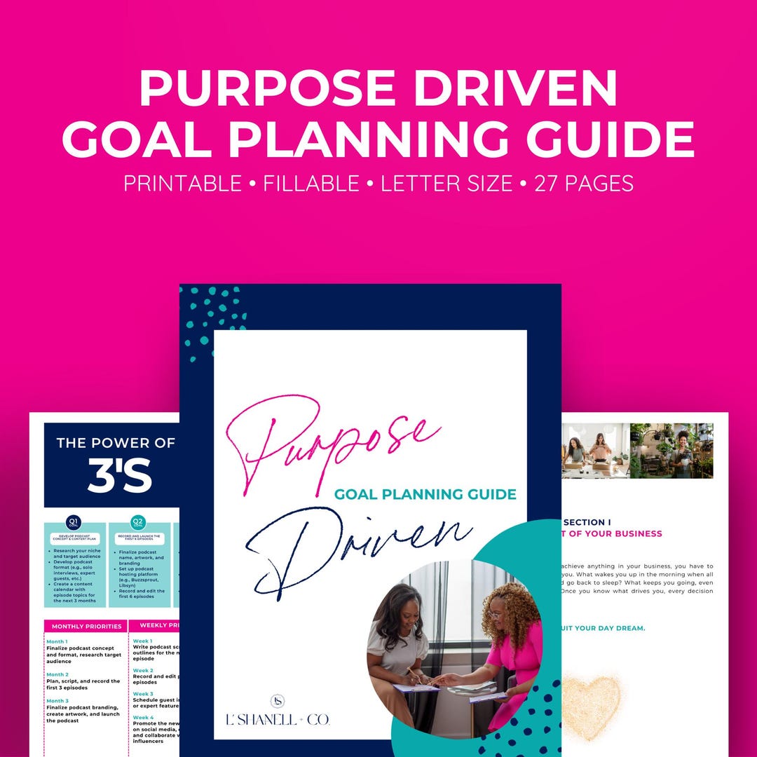 Purpose Driven Goal Planning Guide 2025 video / Goal Planning ...