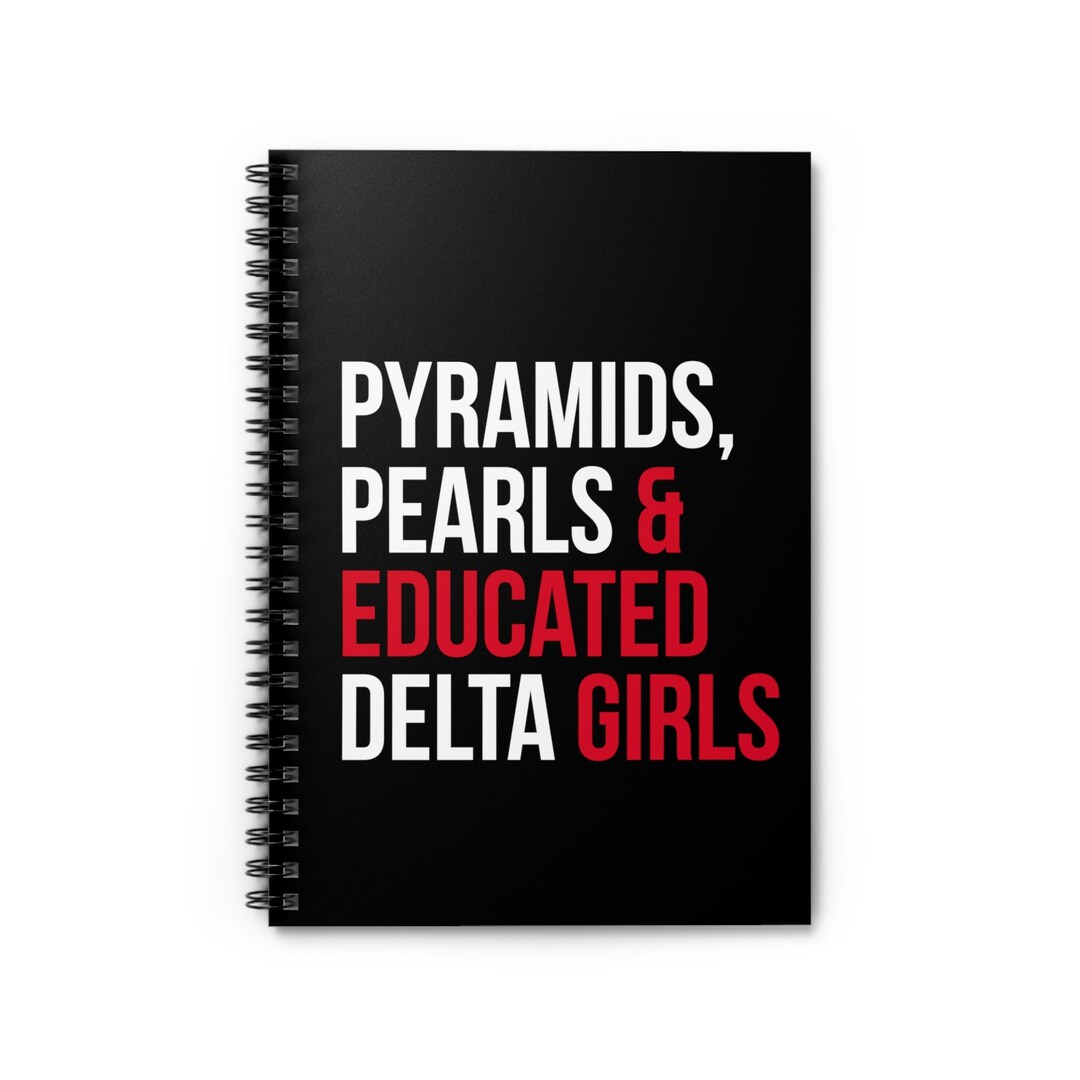 Delta Sigma Theta / Spiral Notebook / Pyramids / Delta Sigma Theta Gift ...