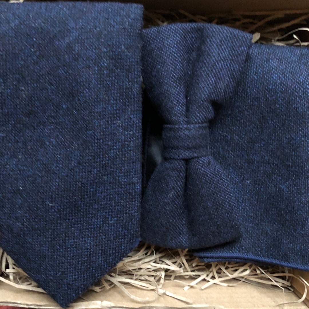 Men’s Ties, Navy Tie, All Duty Paid - No Tariff - Men's Navy Wool Tie ...