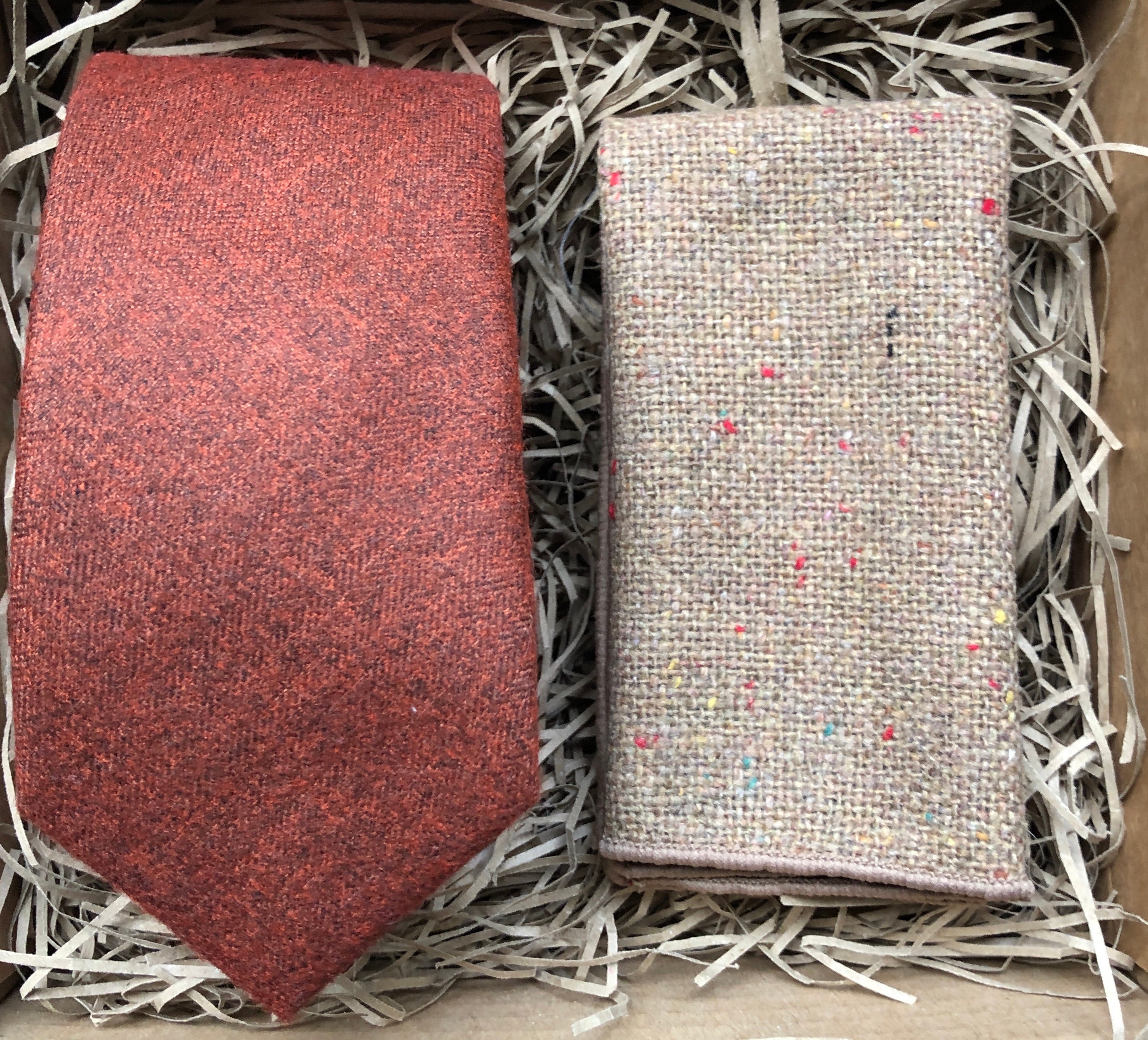 The Skyrocket & Rocky Mountain: Rust Men's Tie Set Burnt - Etsy