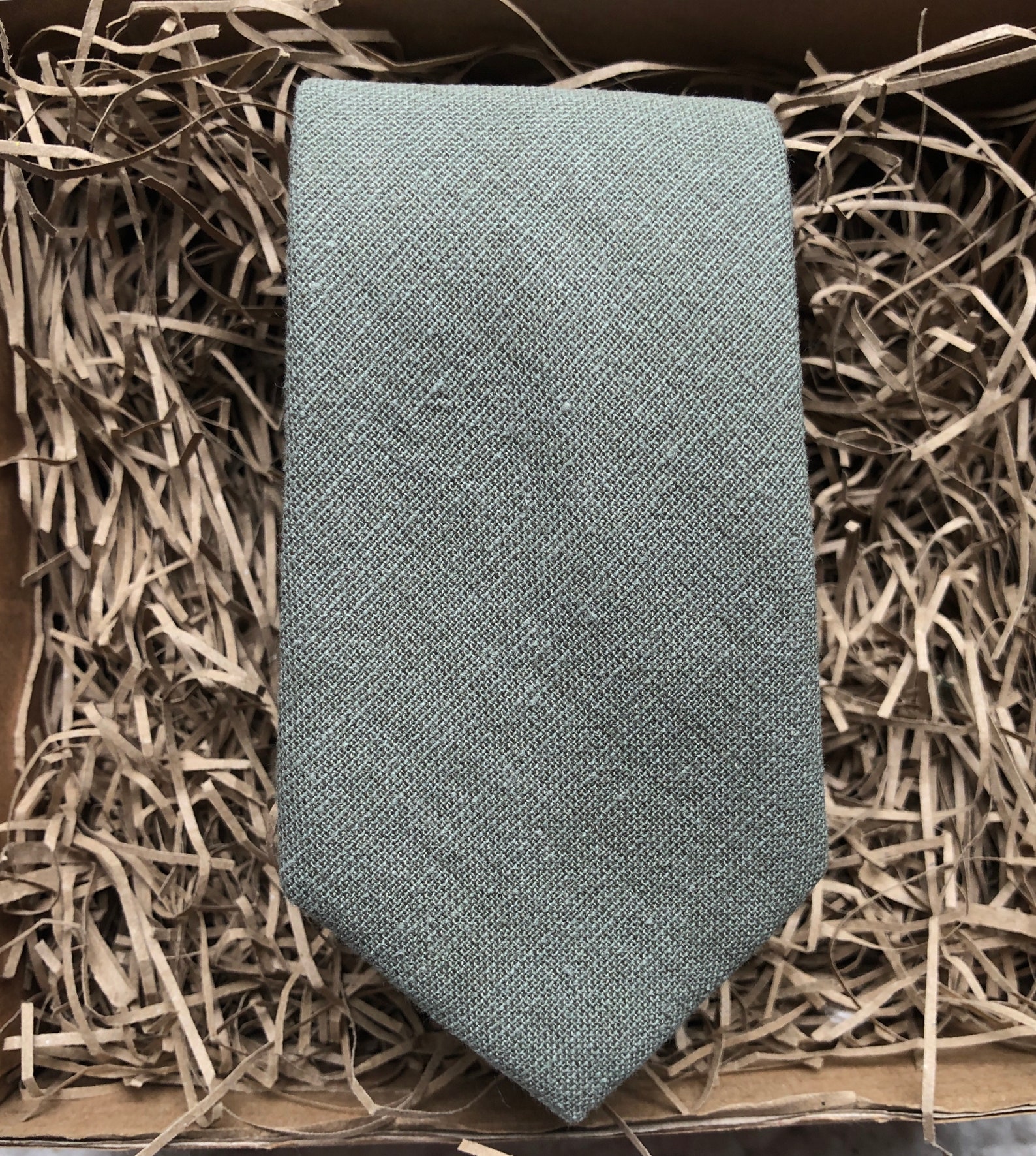 The Sage: Sage Green Tie Men's Tie Green Necktie - Etsy