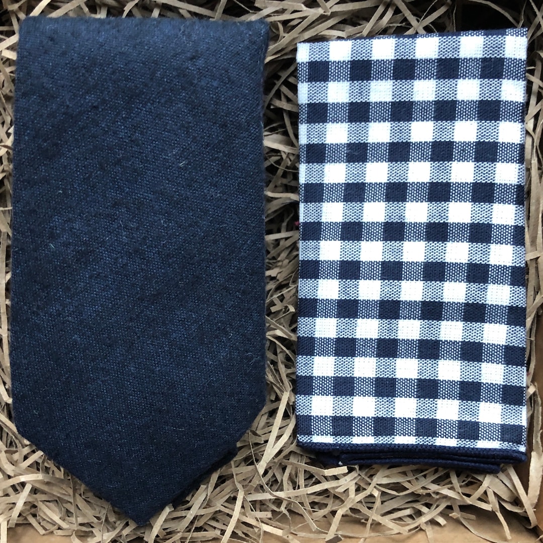 Oxford Blue: Navy Men's Tie, Wool Ties for Man, Groomsmen Gifts, Grooms ...