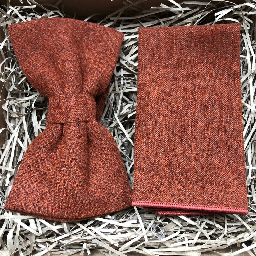 The Skyrocket : Rust Bow Tie | Orange Bow Tie and Pocket Square ...