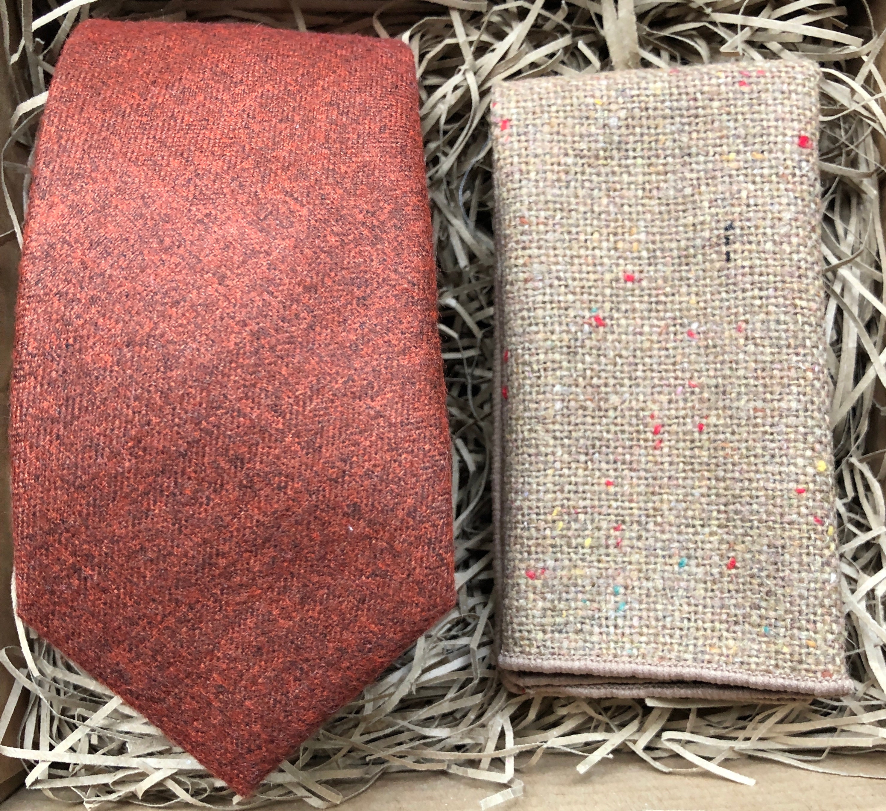 The Skyrocket & Rocky Mountain: Rust Men's Tie Set Burnt - Etsy