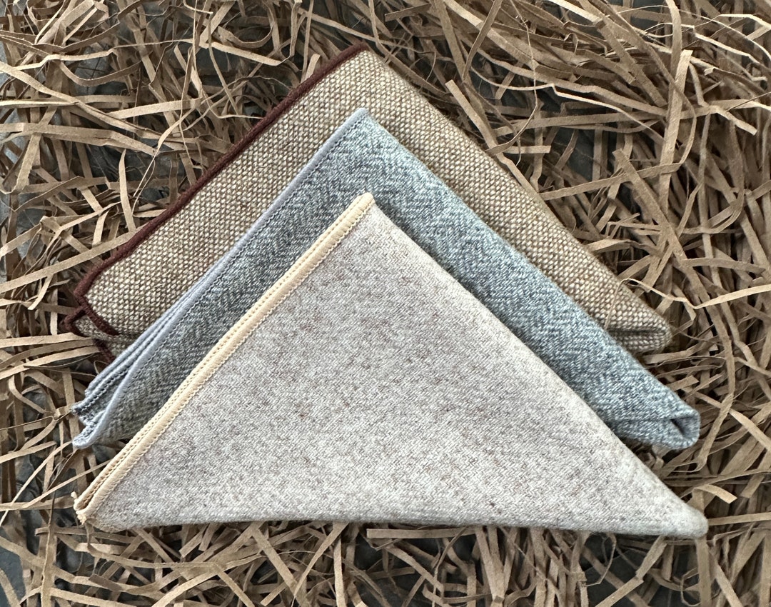 The Dill, Spindle and Willow: Pocket Square Hanky Set, Handkerchief ...