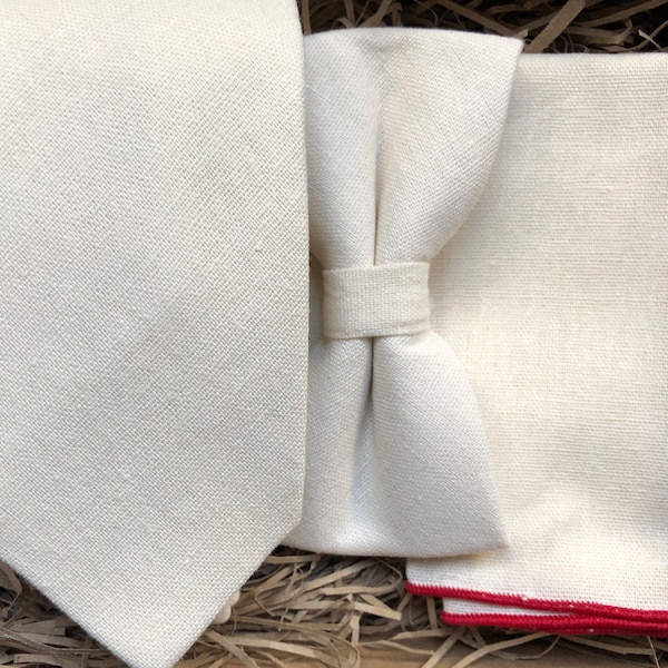 Beige Bow Tie - Etsy